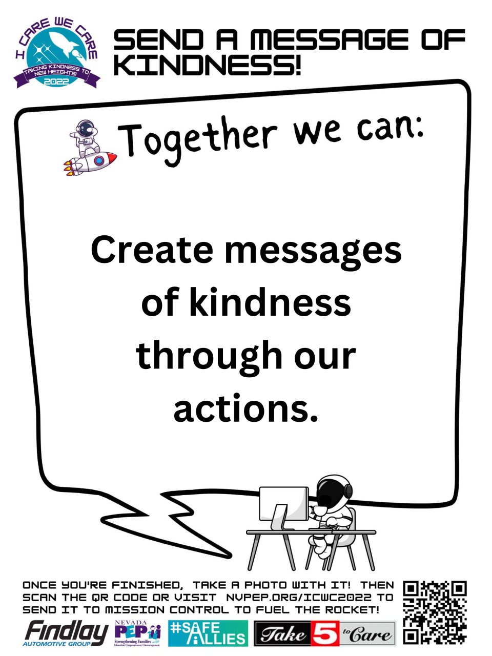thumbnail_Create messages of kindness through our actions | Nevada PEP